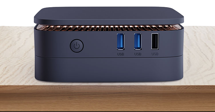 מחשב מיני APOLLOX Obsidian Mini PC הכולל מעבד Intel N97, זכרון 16GB, כונן 512GB SSD, מערכת הפעלה ...